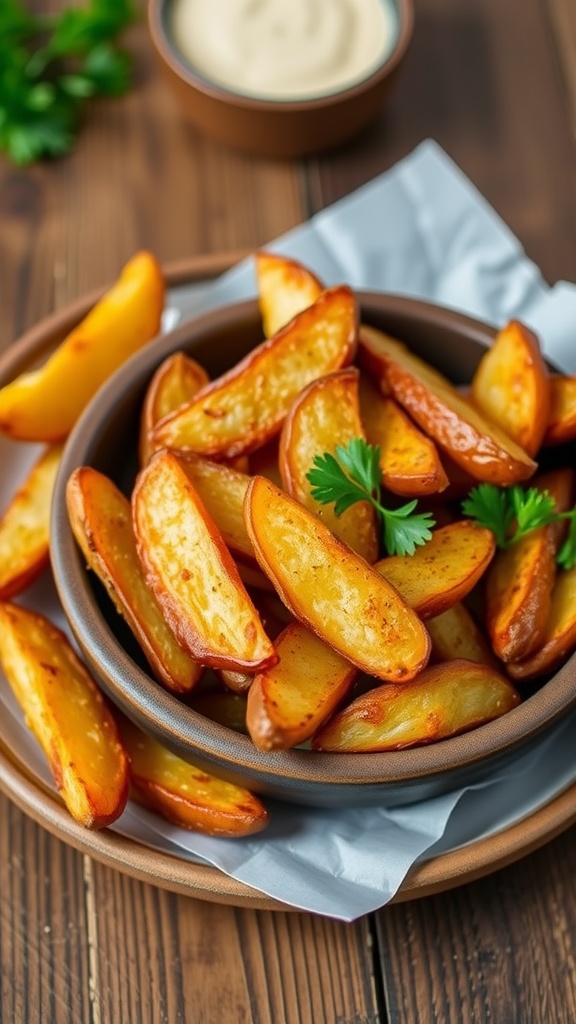 Crispy Oven-Baked Potato Wedges Recipe