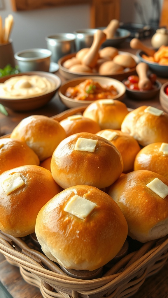 Fluffy Homemade Dinner Buns Recipe