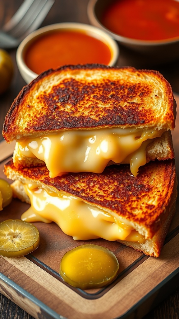 Ultimate Four-Cheese Grilled Cheese Sandwich