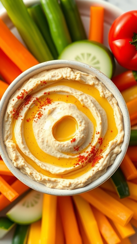 Creamy Garlic Hummus Recipe