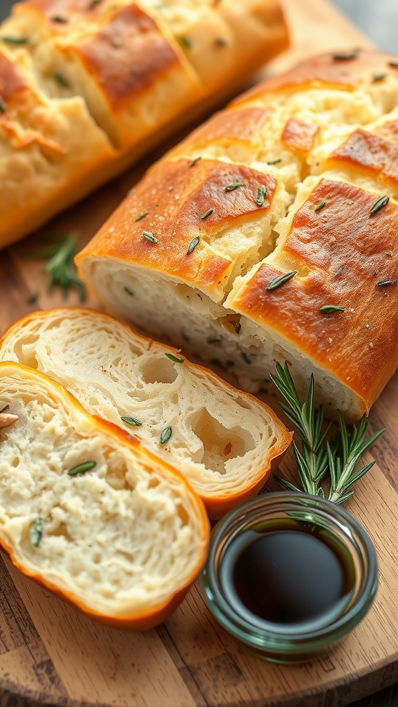 Homemade Garlic Rosemary Bread Recipe