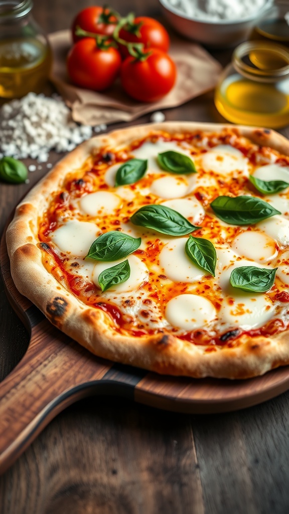 Homemade Classic Margherita Pizza from Scratch