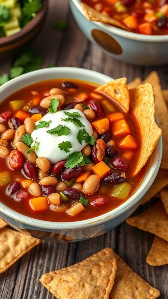 Hearty Seven-Bean Taco Soup Recipe