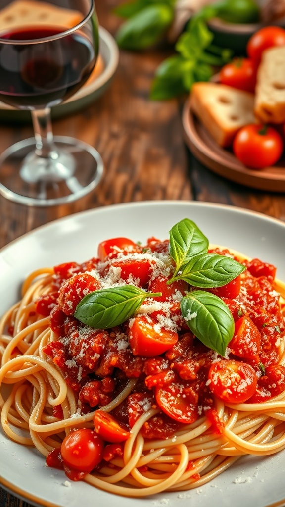 Classic Spaghetti with Tomato Sauce Recipe