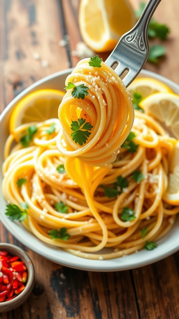 Zesty Garlic Lemon Pasta Recipe