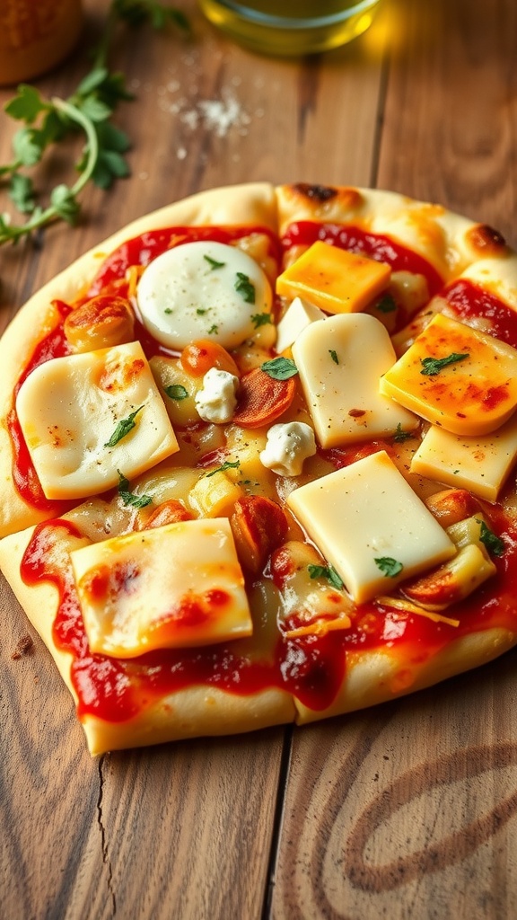 Ultimate Six Cheese Pizza Recipe