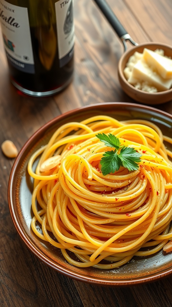 Authentic Italian Spaghetti Aglio e Olio Recipe