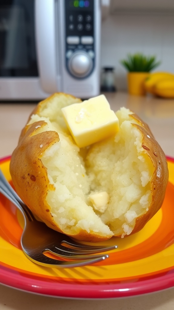 Quick and Easy Microwaved Potato Recipe