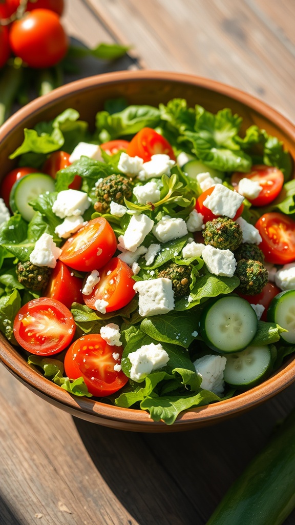 Simple and Fresh Mixed Green Salad Recipe