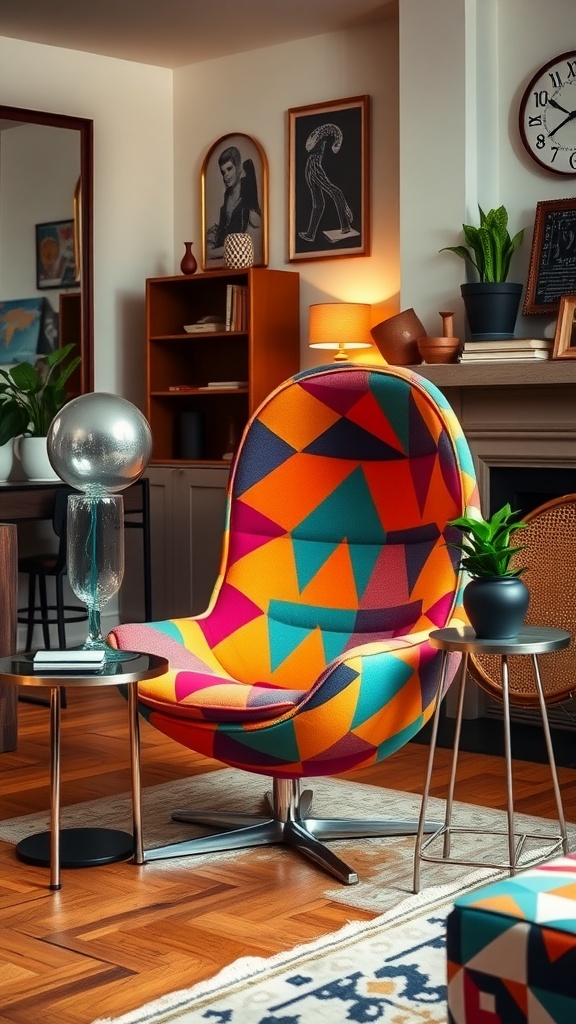 Retro 80s Egg Chair: A Nostalgic Touch to Modern Interiors