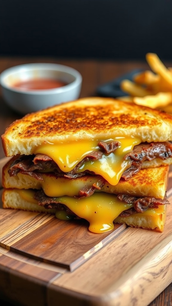 Ultimate Steak Grilled Cheese Sandwich