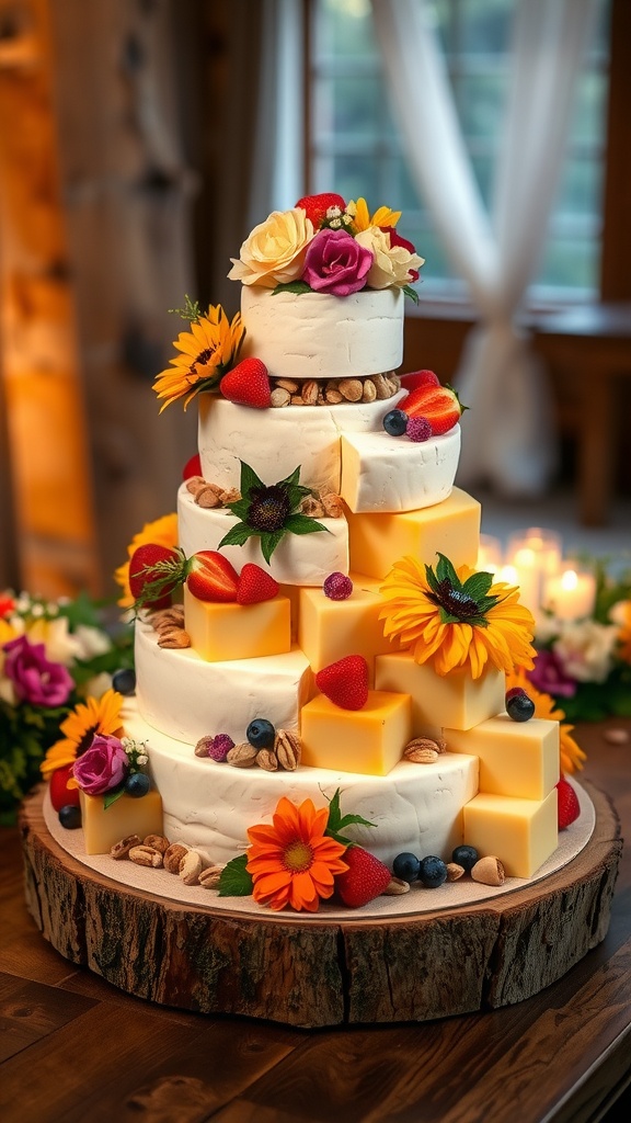 Elegant Cheese Wedding Cake Recipe