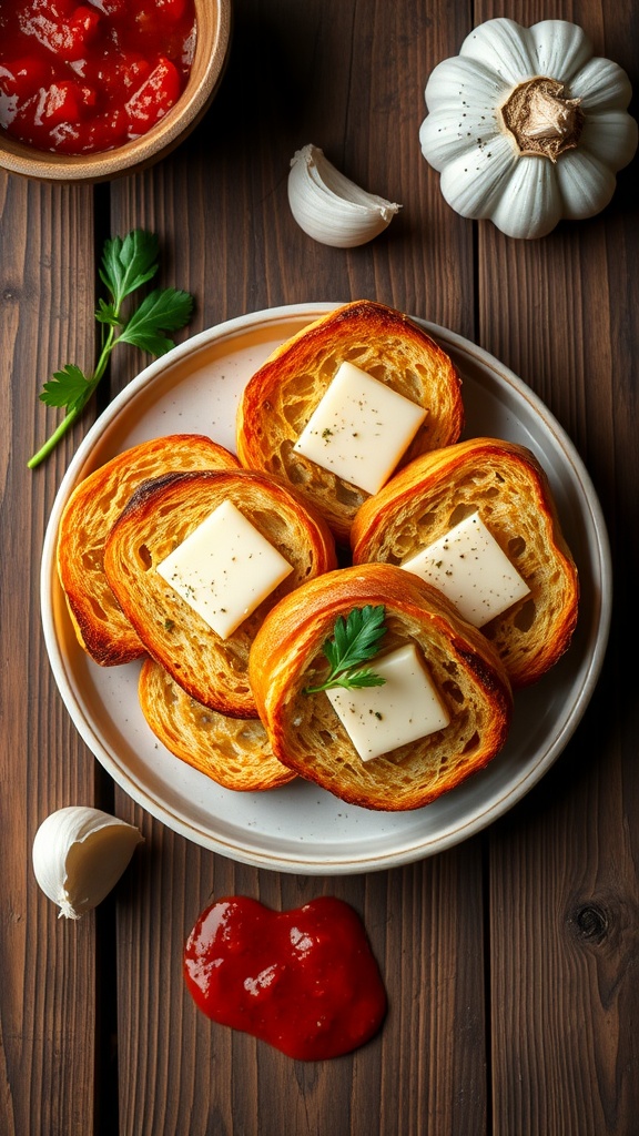 Crispy Garlic Bread Toast Recipe