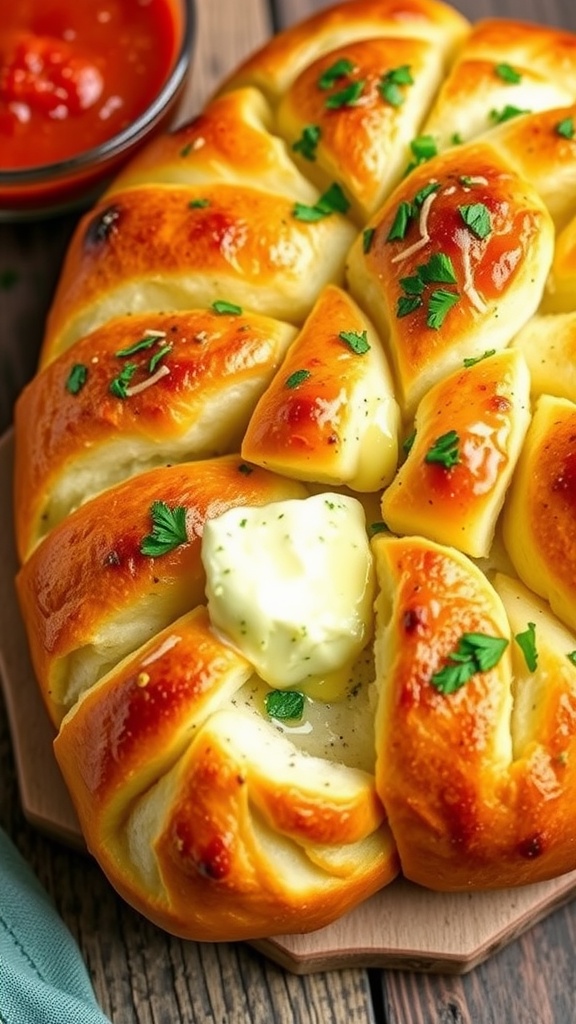 Garlic Butter Pull Apart Bread Recipe
