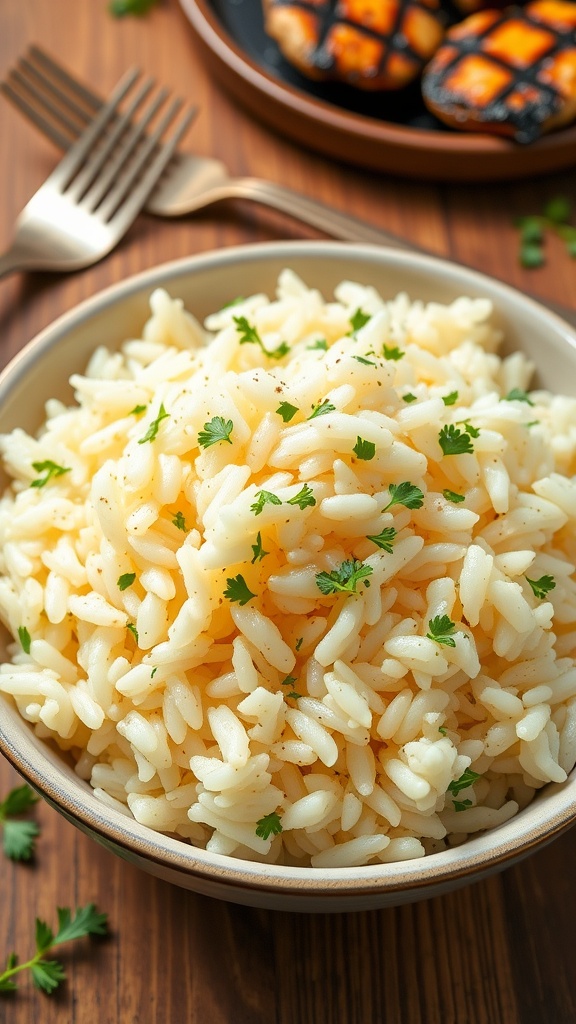 Savory Garlic Butter Rice Side Dish Recipe