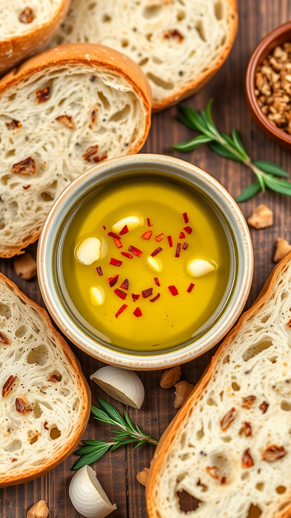 Savory Garlic Dipping Oil Recipe