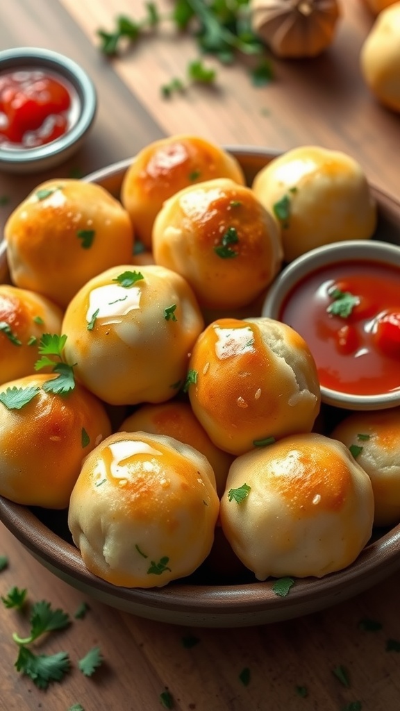 Fluffy Garlic Dough Balls Recipe