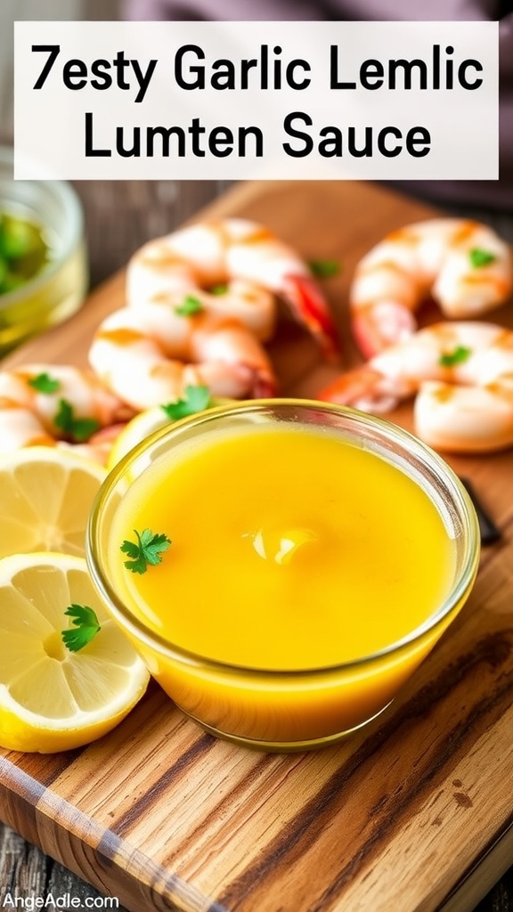 Zesty Garlic Lemon Butter Sauce Recipe