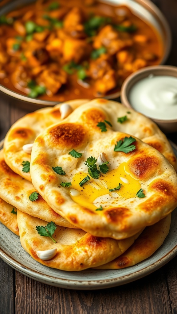 Homemade Garlic Naan Recipe