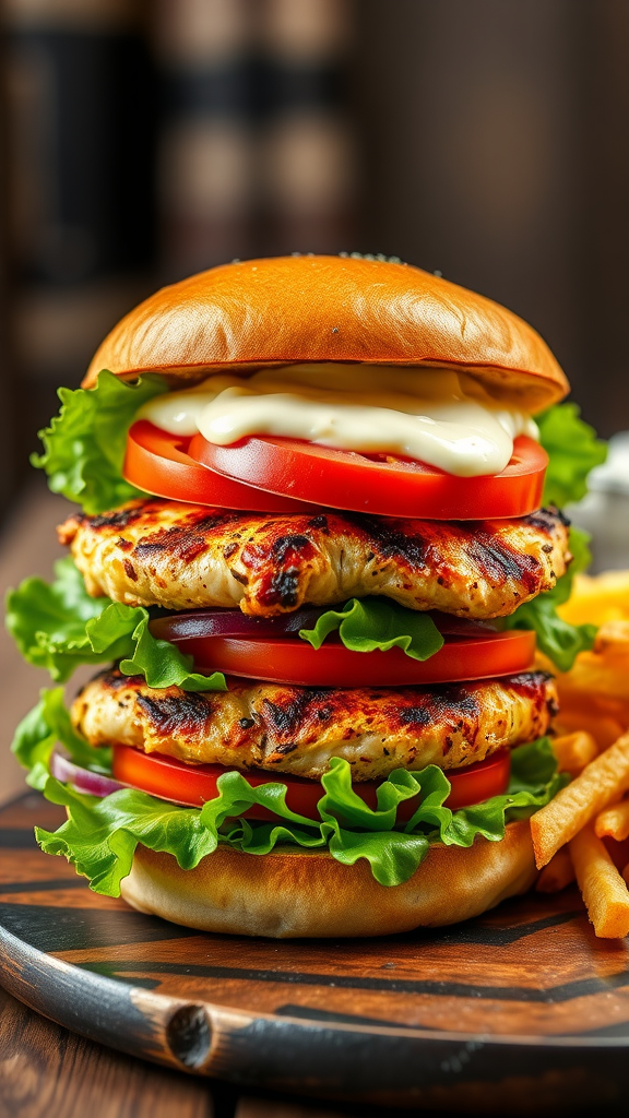Juicy Grilled Chicken Burger Recipe
