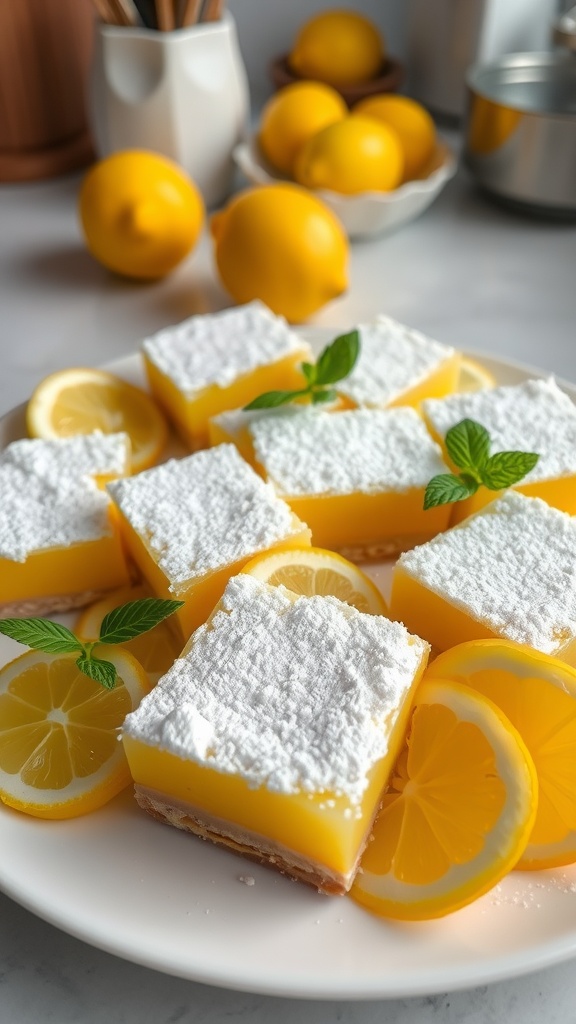 Delicious 8x8 Lemon Bars Dessert