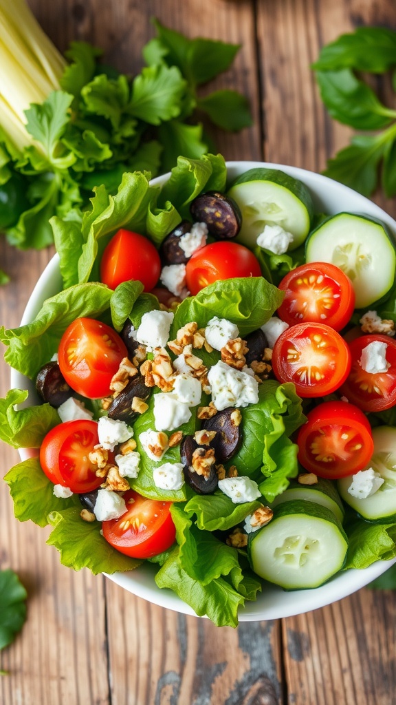 Refreshing Mixed Green Salad Recipe