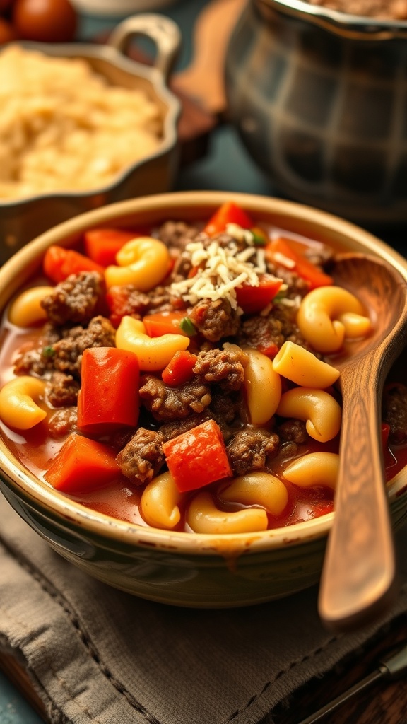 Easy Ground Beef Goulash for Two