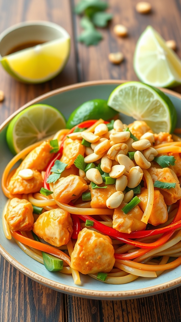 Quick Garlic Butter Chicken Pad Thai Recipe