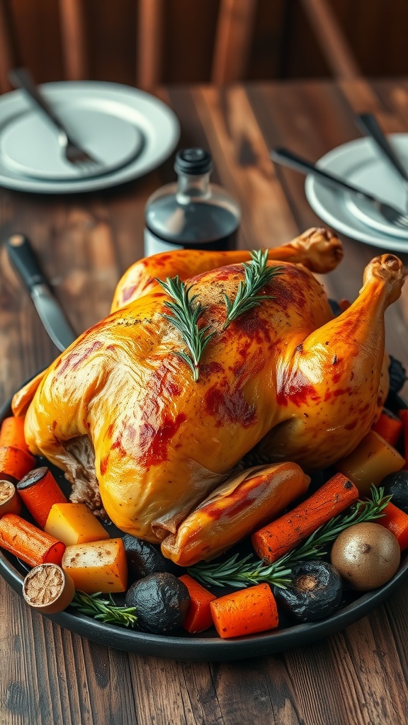 Hearty Roast Chicken Dinner for 8 People