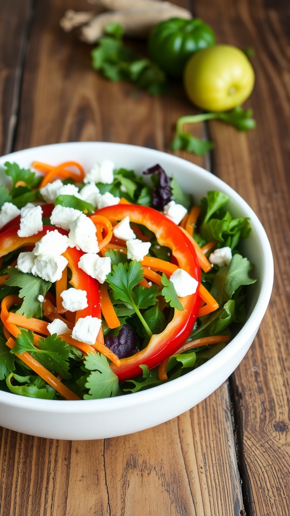 Crispy Salad Zinger with a Tangy Dressing Recipe