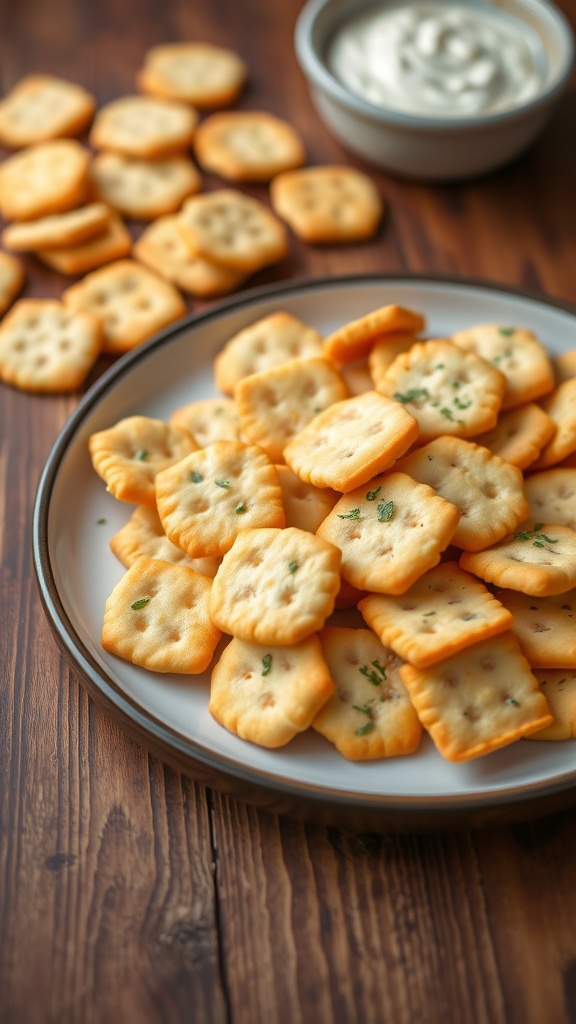 Savory Cheese Crackers Recipe