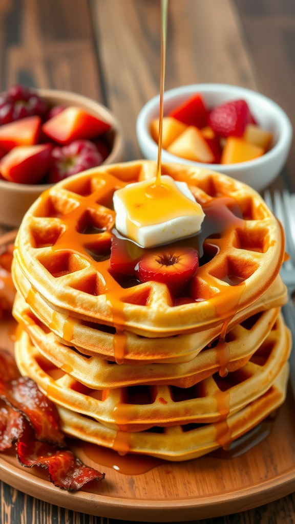 Savory Cornbread Waffles Recipe