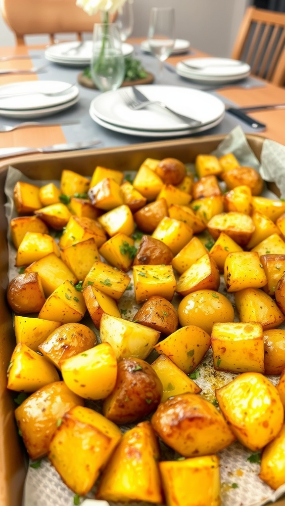 Crispy Garlic Roasted Potatoes Recipe