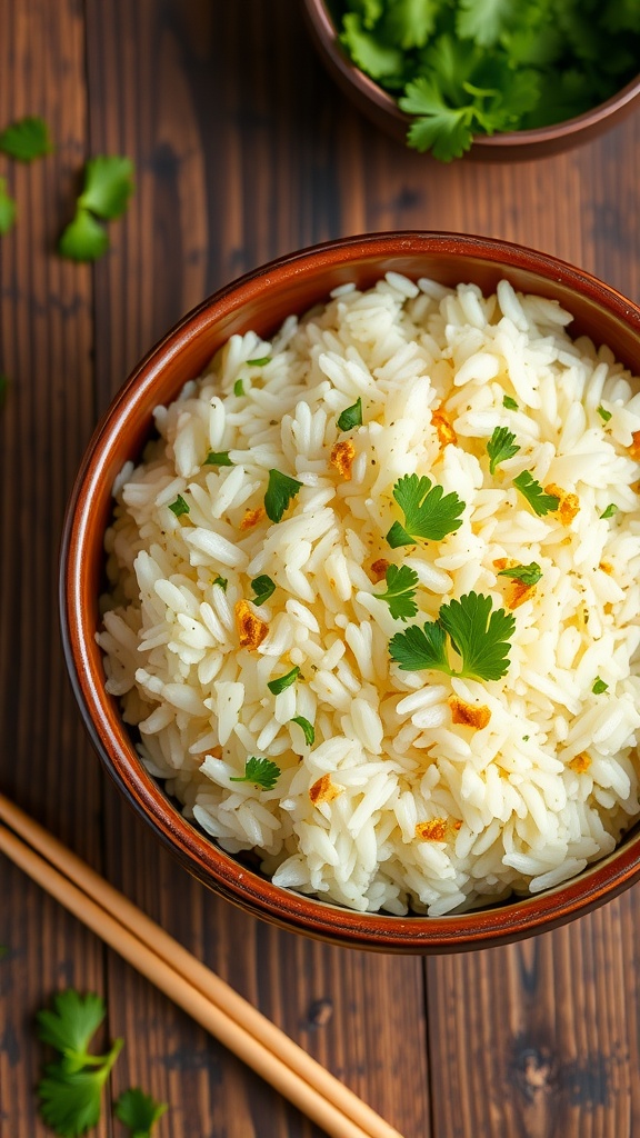 Savory Garlic Herb Rice Recipe
