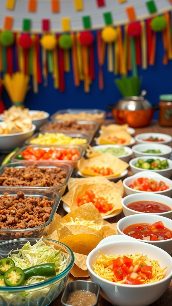 Delicious Taco Bar Buffet Setup Recipe