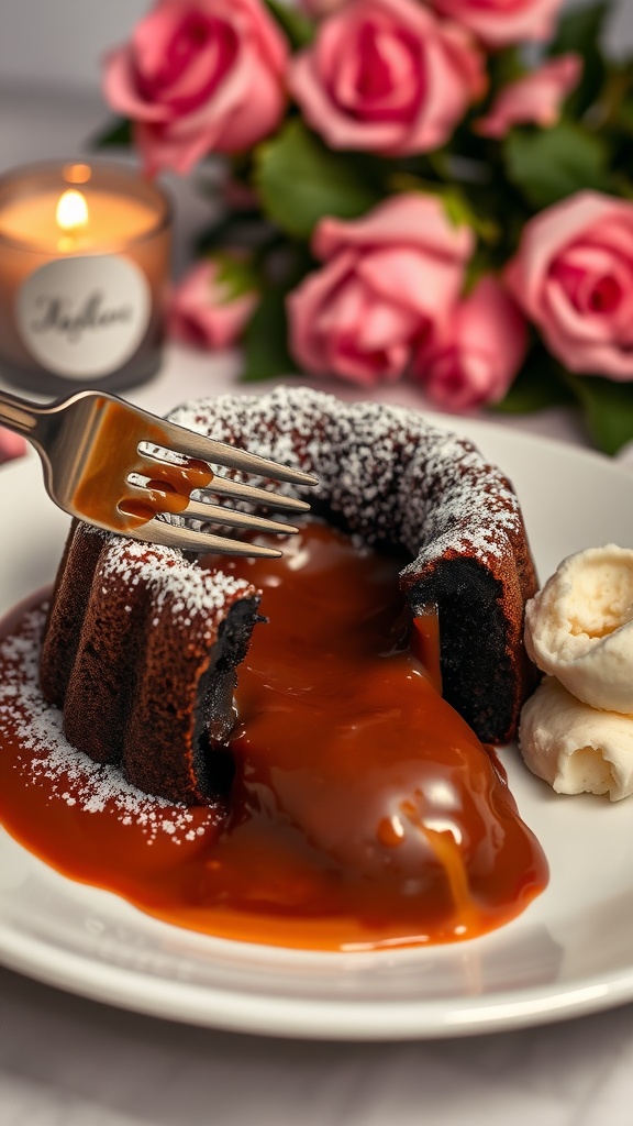Decadent Chocolate Lava Cake for Valentine's Day