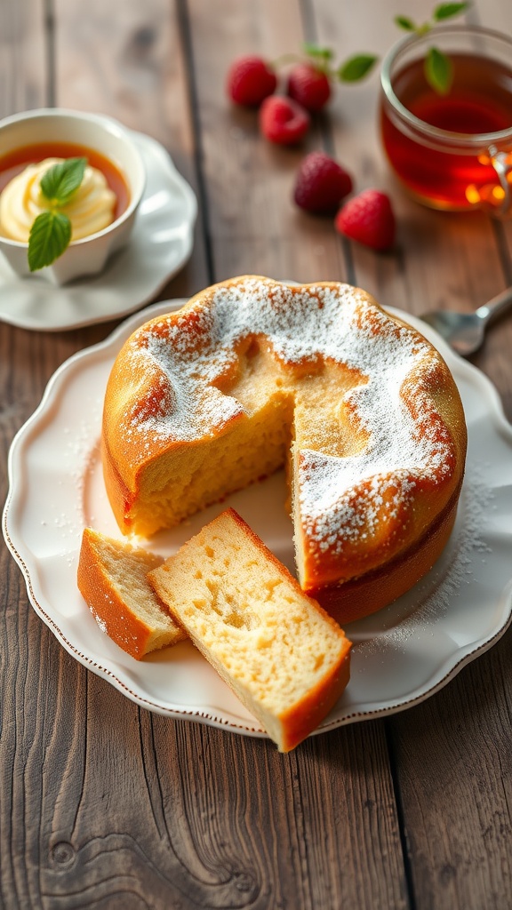 Fluffy Yogurt and Egg Cornstarch Cake Recipe