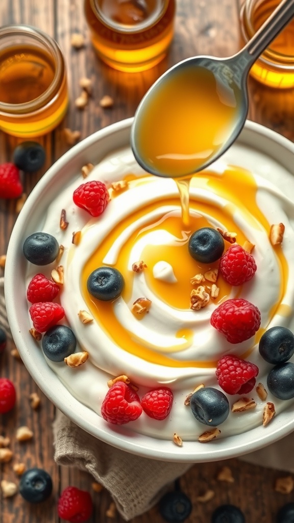 Creamy Yogurt with Honey Drizzle Recipe