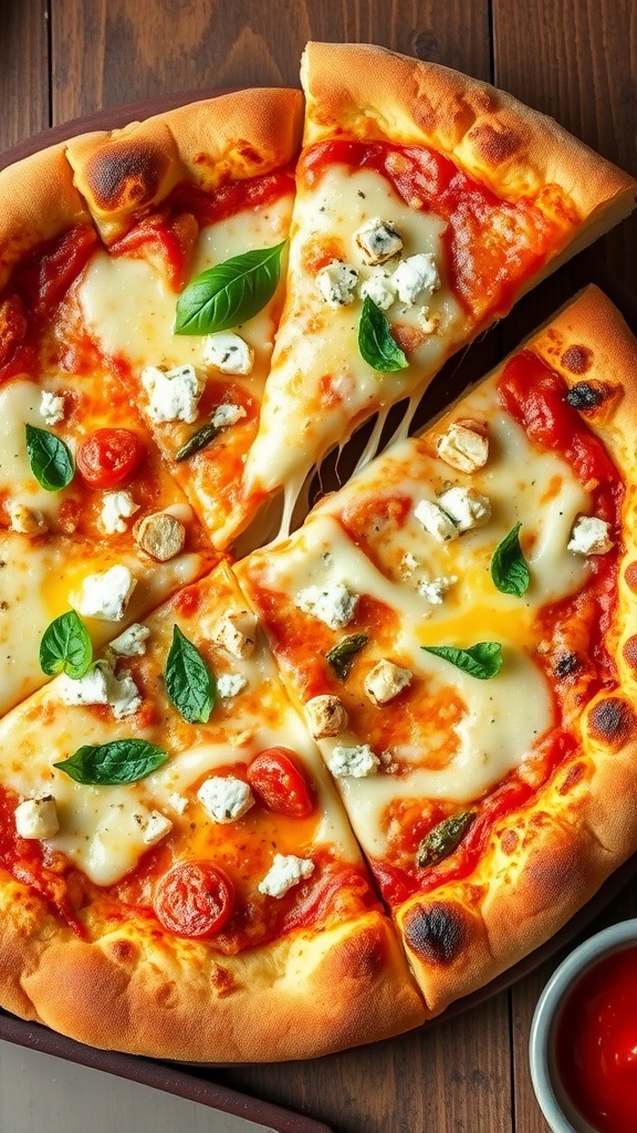 Delicious Homemade 4 Cheese Pizza Recipe