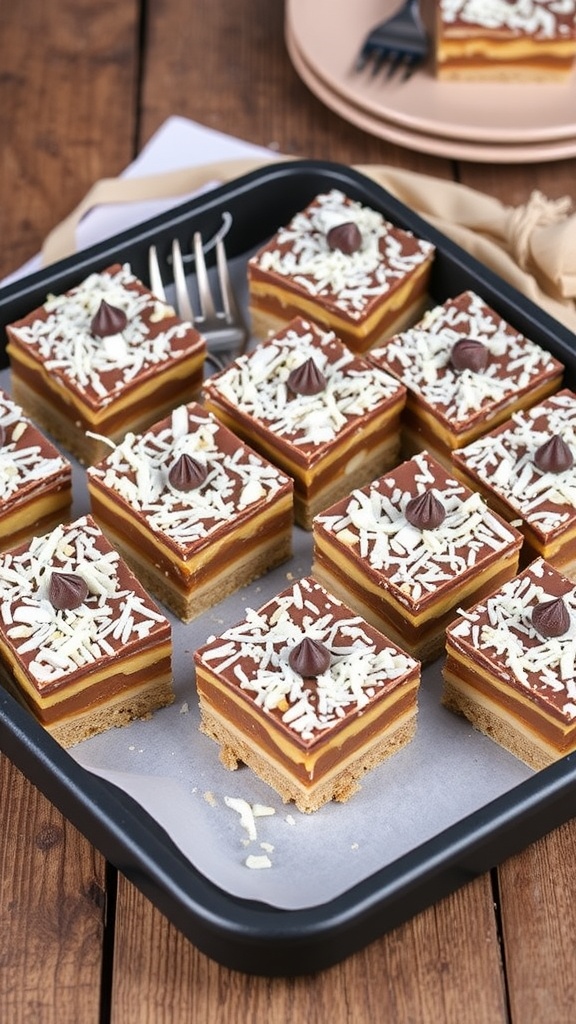 Delicious 7 Layer Dessert Bars with Condensed Milk