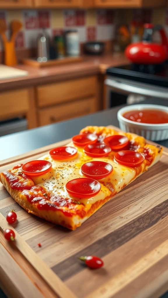 Classic 80s Style Pepperoni Pizza