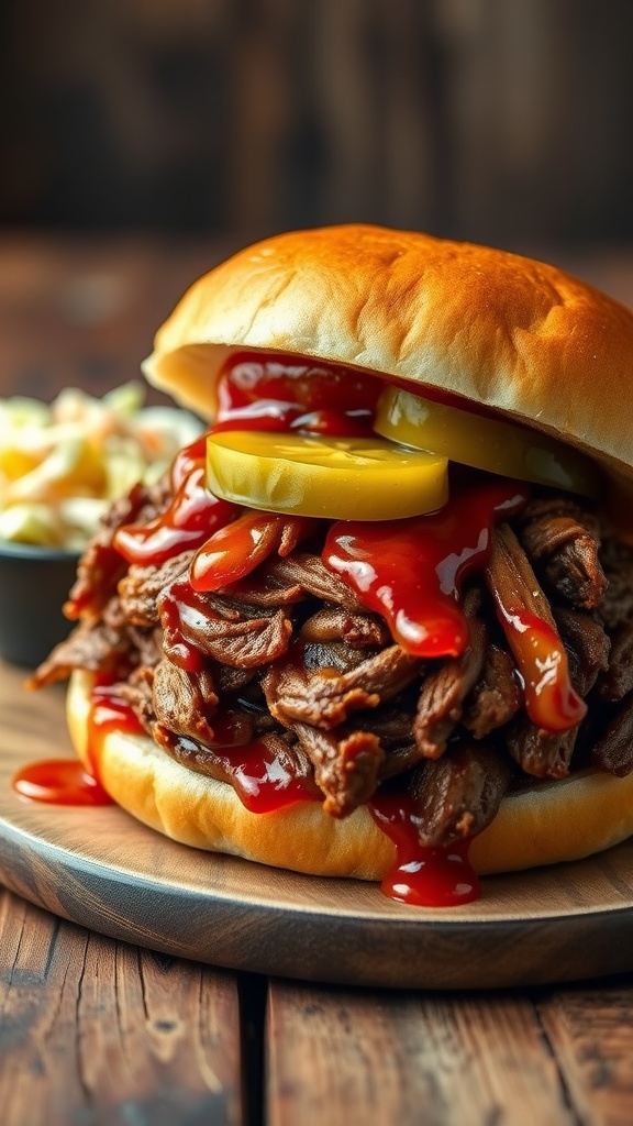 Savory Beef on a Bun Recipe