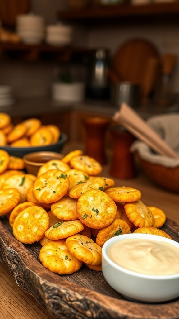 Homemade Cheesy Snack Crackers Recipe