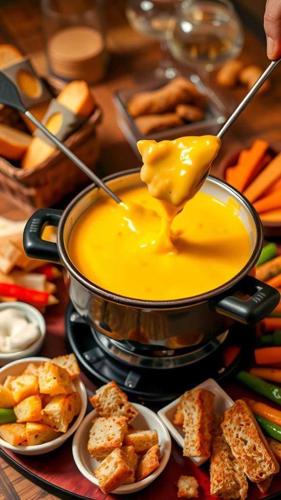 Creamy and Decadent Cheese Fondue Recipe