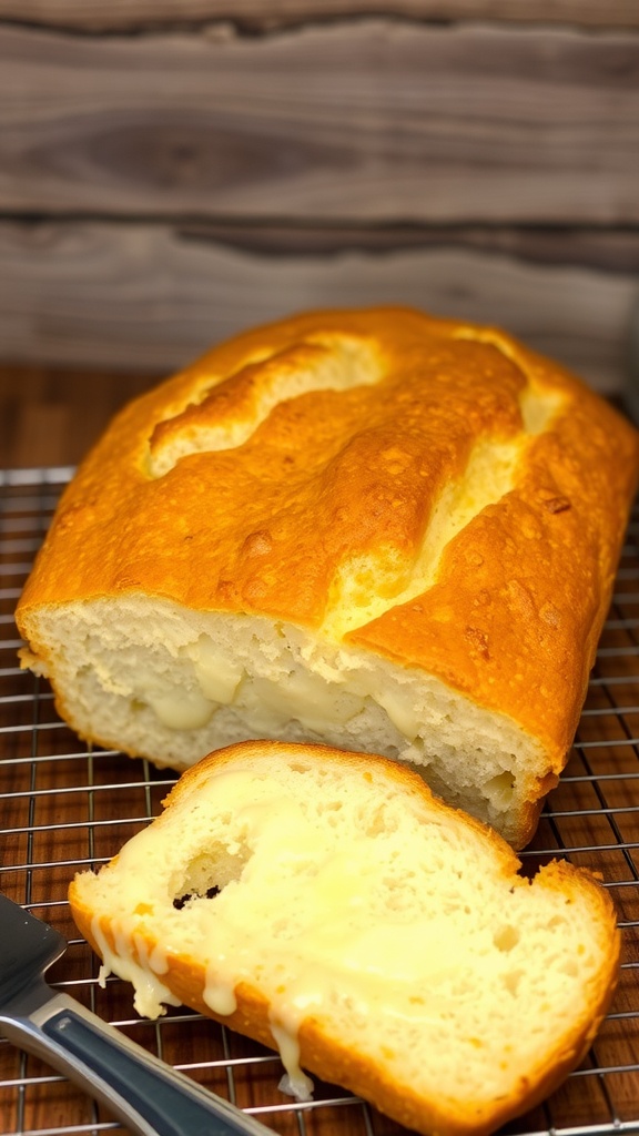 Delicious Homemade Cheese Loaf Bread Recipe