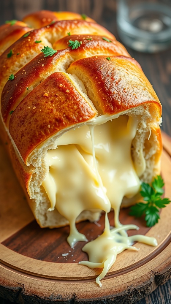 Cheesy 3D Stuffed Bread Recipe