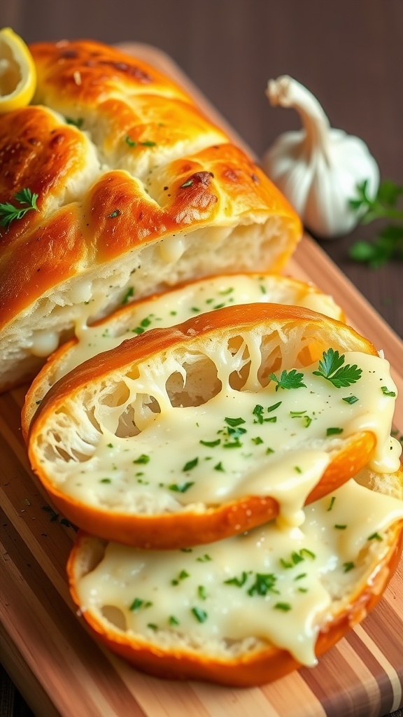 Cheesy Garlic Bread Recipe