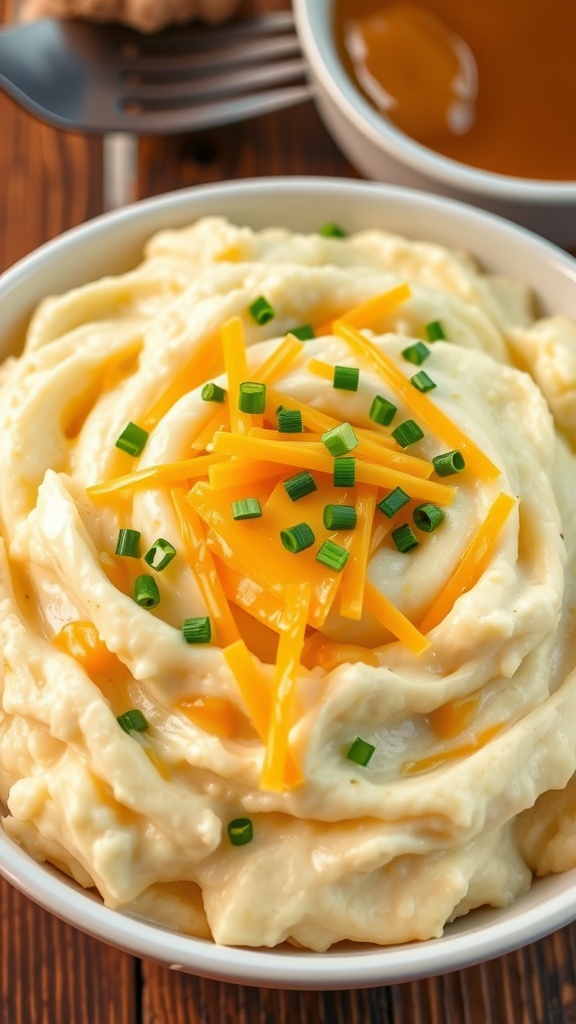 Creamy Cheesy Garlic Mashed Potatoes