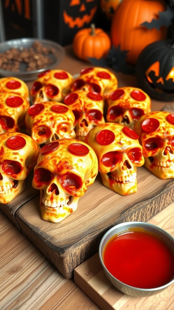 Cheesy Pizza Skulls Recipe