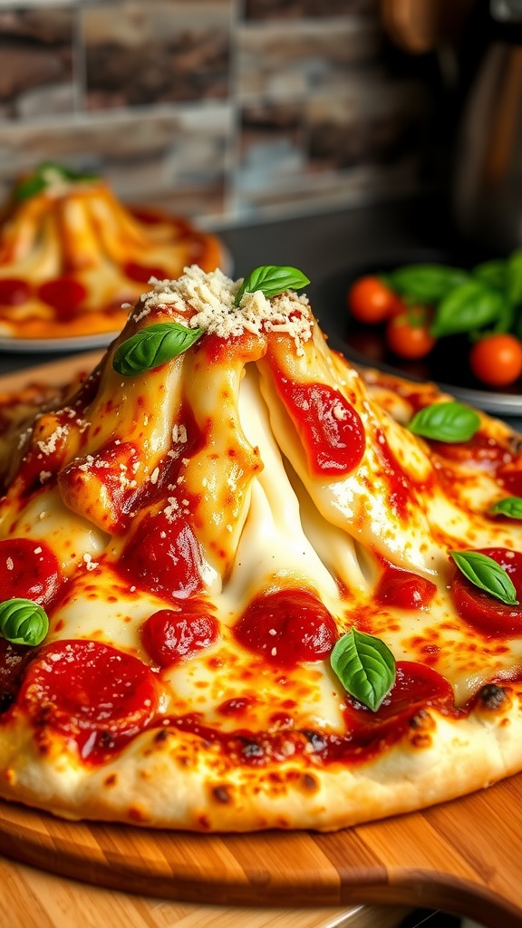 Cheesy Volcano Pizza Delight